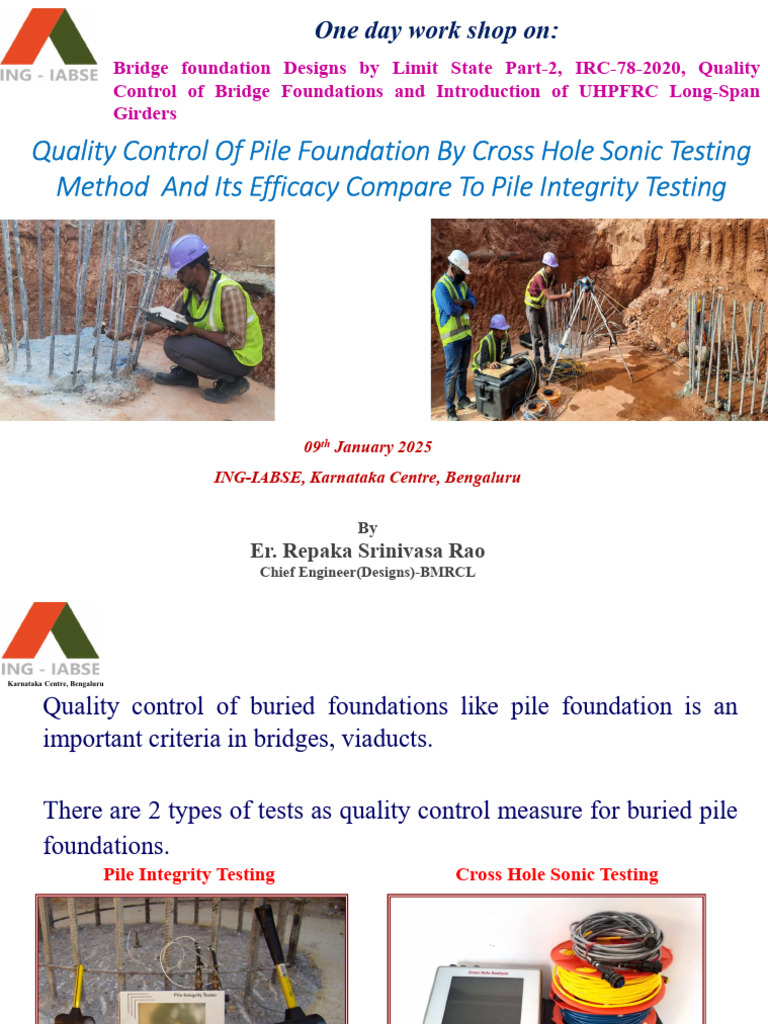 Quality Control of Deep Foundations | PDF | Deep Foundation | Waves
