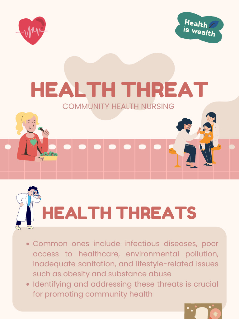 Health Threat Report in CHN | PDF | Sanitation | Hazards