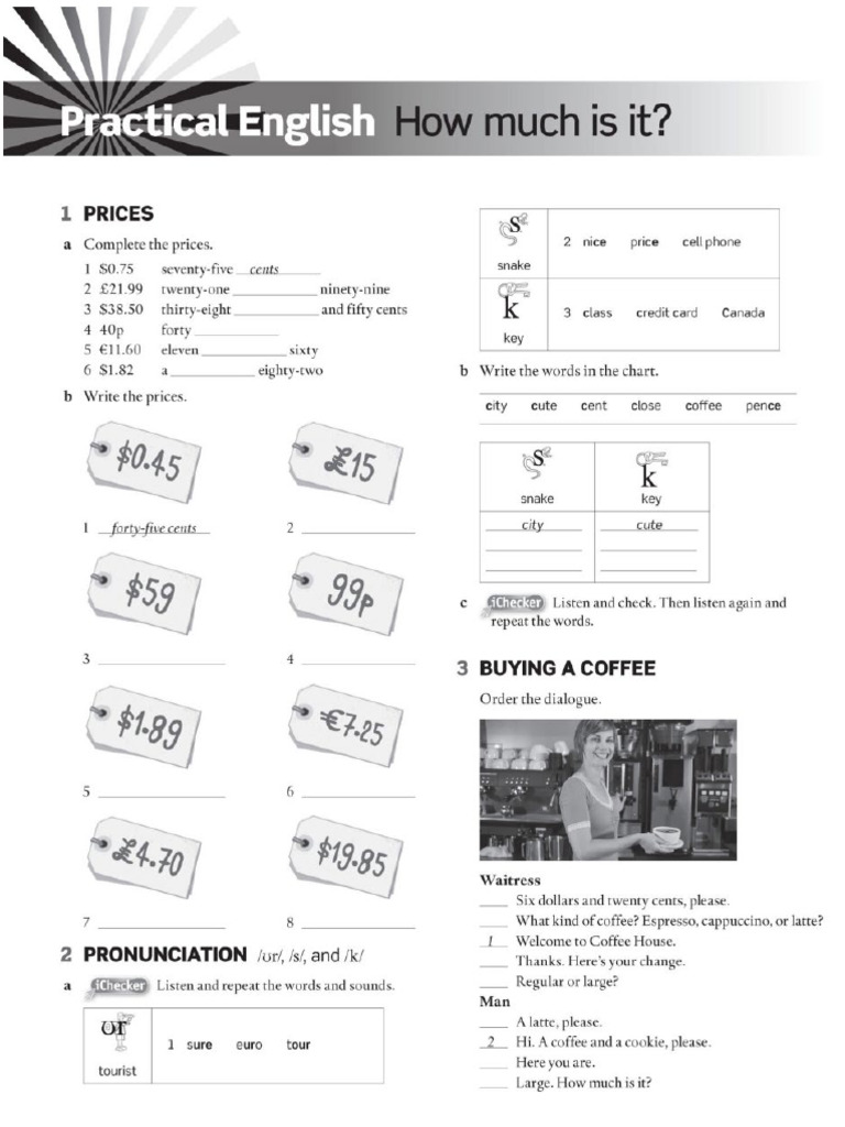 Workbook A1 Starter - 3b Practical English 2 | PDF