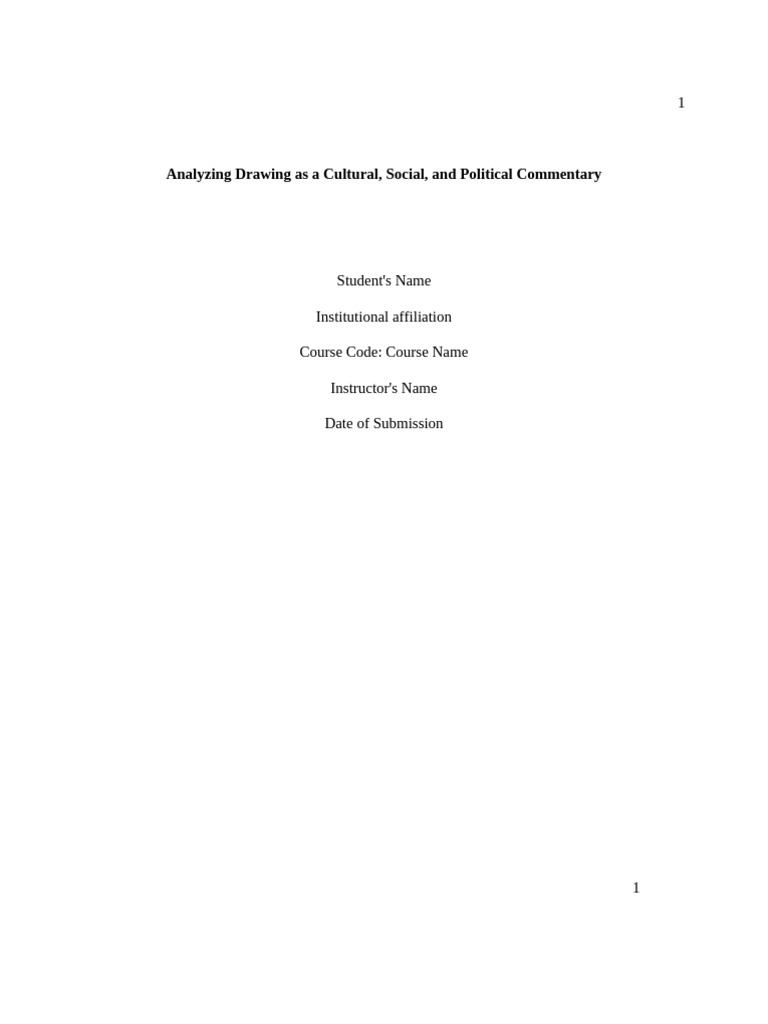 How Artists Use Drawings For Cultural, Social, and Political Commentary ...