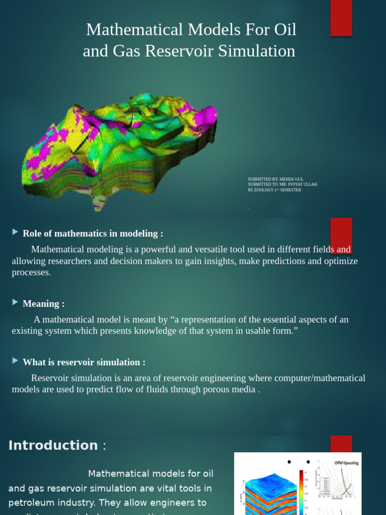 Reservoir Simulation Math Models | PDF | Fluid Dynamics | Petroleum Reservoir