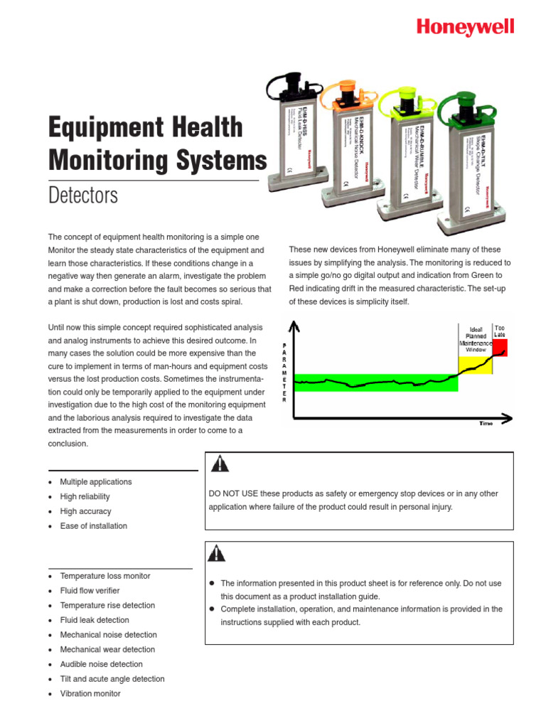 Equipment Health Monitoring Systems - Honeywell | PDF | Sensor | Leak