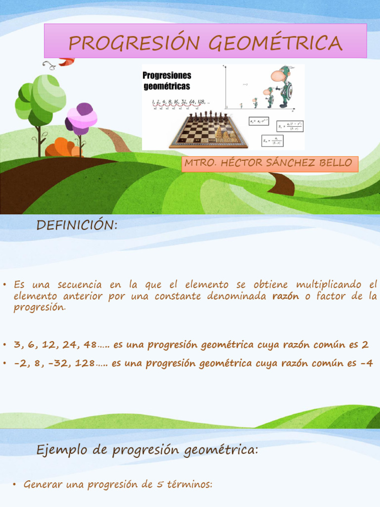 Unidad II Progresión Geométrica | PDF