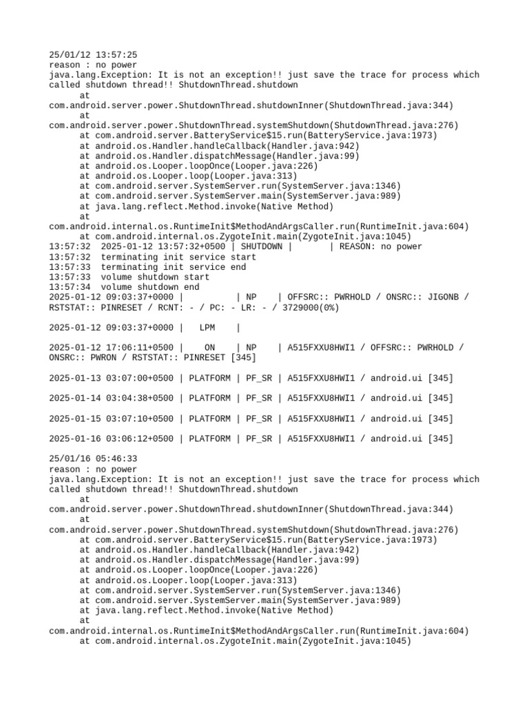 Power Off Reset Reason Pdf Java Programming Language Object Computer Science