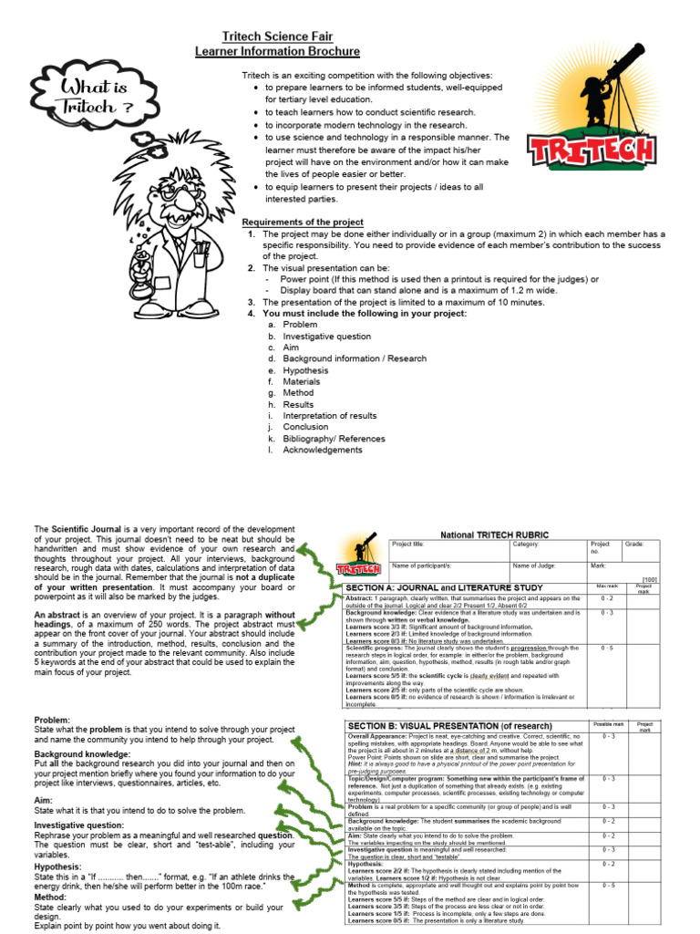 Learner Information Brochure Rubric Eng | PDF | Science | Engineering