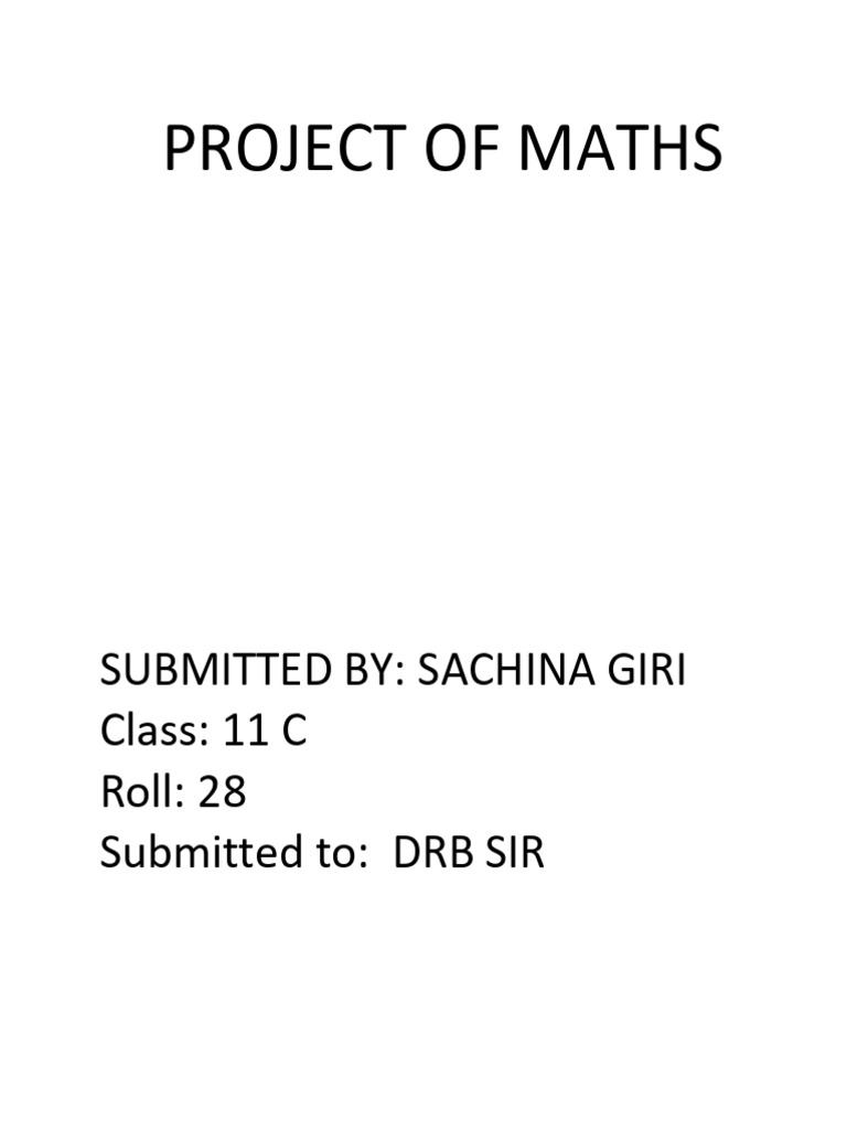 Class 11 Maths Project by Sachin Sir | PDF | Euclidean Vector | Norm ...