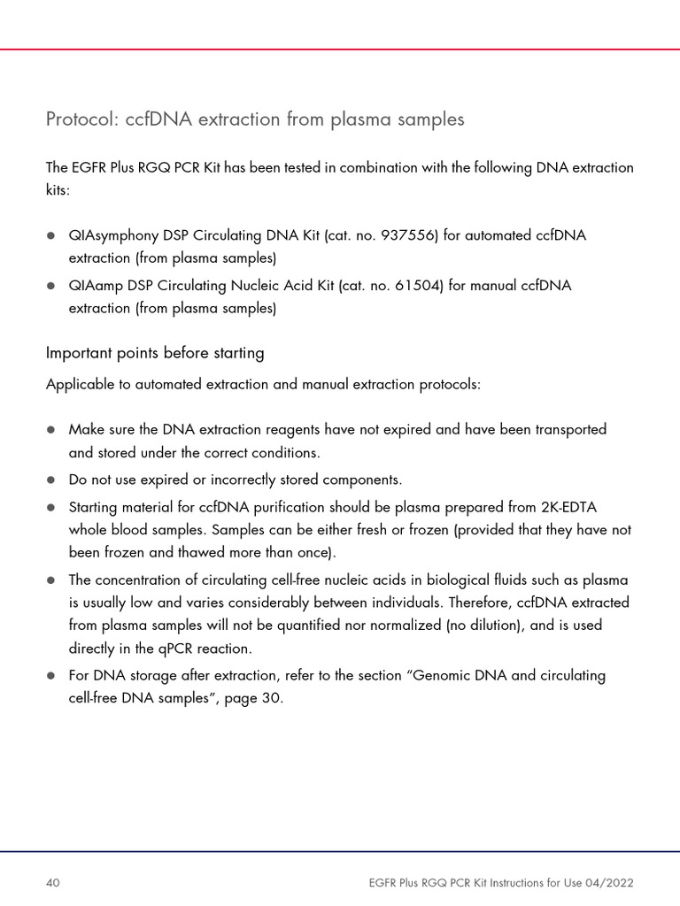 EGFR - Plus - RGQ Plasma | PDF