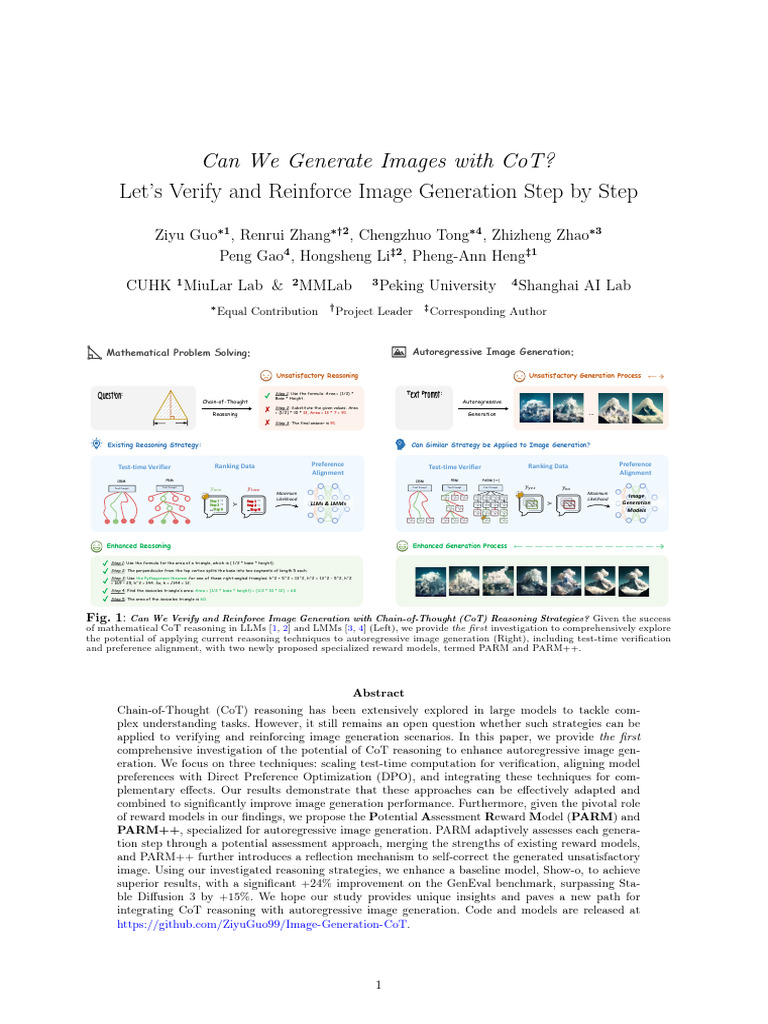 Let'S Verify and Reinforce Image Generation Step by Step: Can We ...