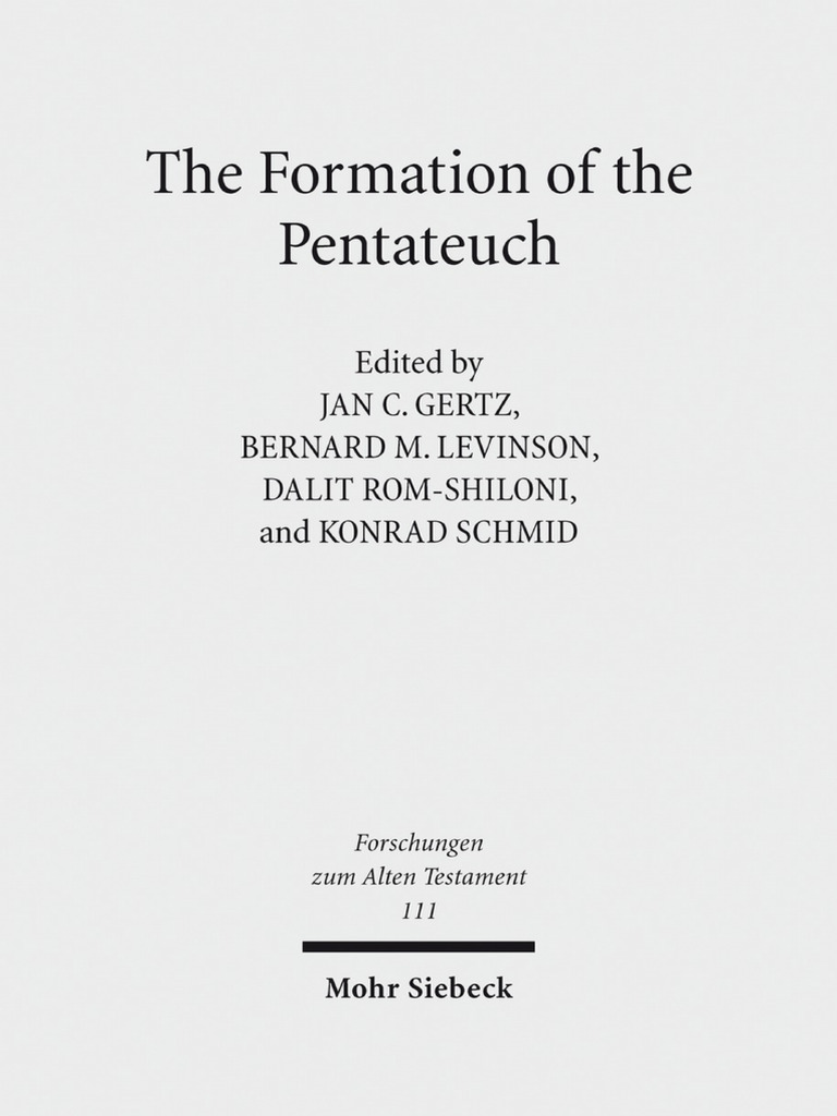 (Forschungen Zum Alten Testament 111) Gertz, Jan Christian_ Levinson ...