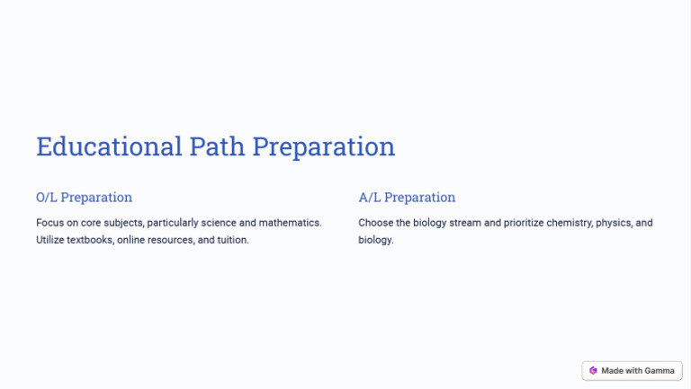 Educational Path Preparation | PDF