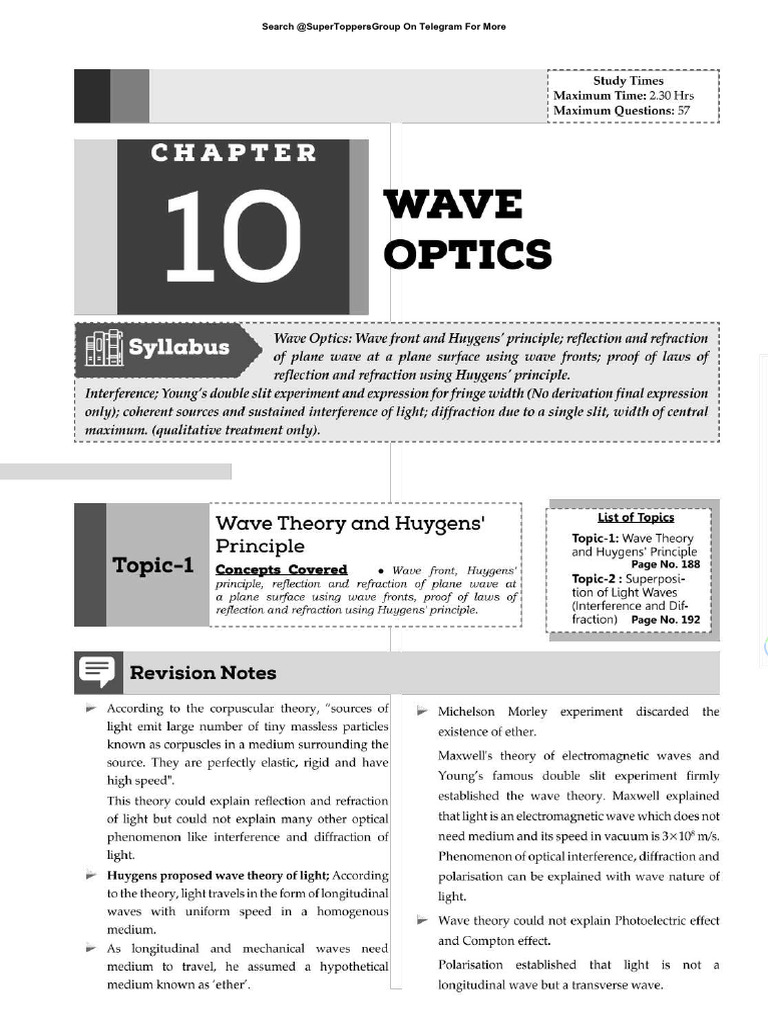 Wave Optics | PDF