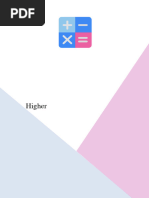 Edexcel GCSE Maths Higher Formula Sheet | PDF