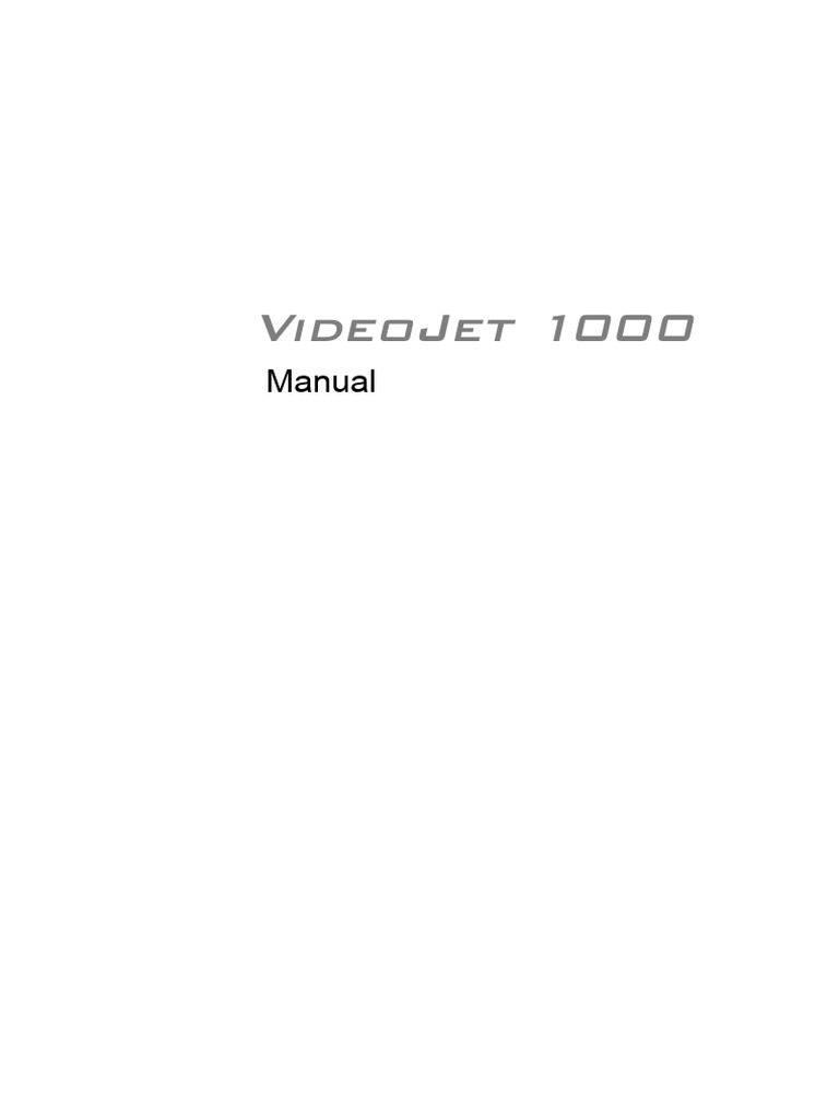 VCS VideoJet 1000 User Manual | PDF | Electrical Connector | Computer ...