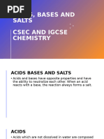 Class 10, Science, Chapter 2, Acids, Base and Salts | PDF | Acid | Hydroxide