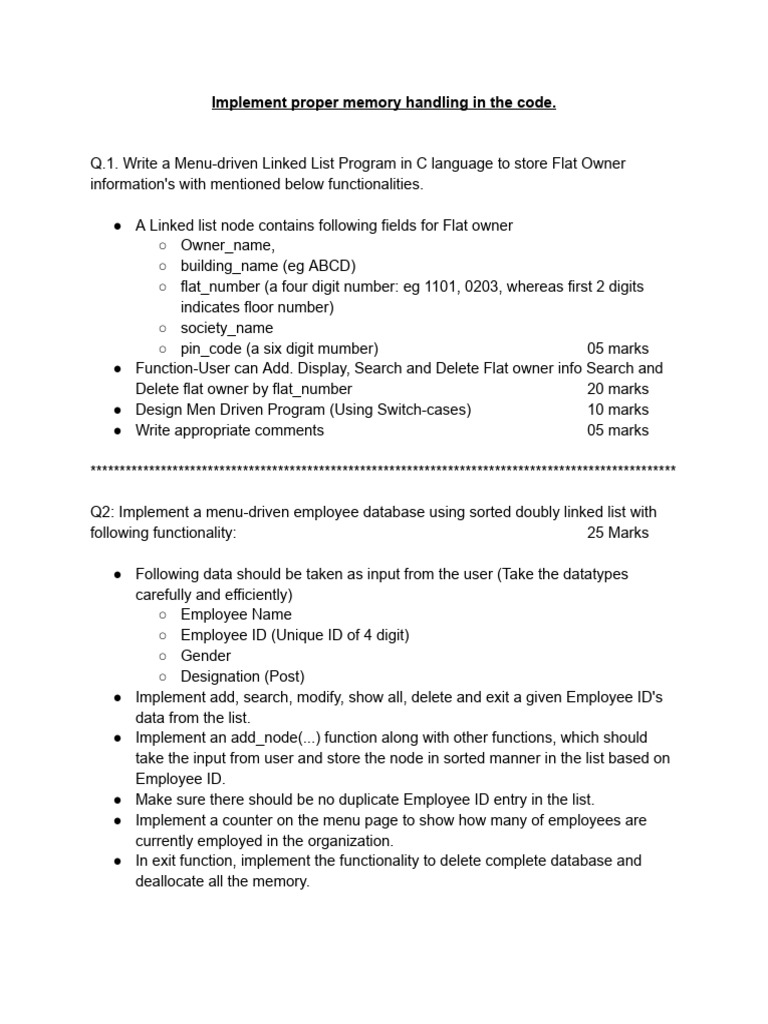 Data Structures Important Questions Pdf Queue Abstract Data Type Data Management