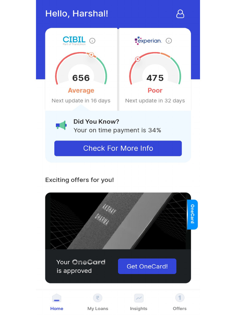 Harshal Pathare - CIBIL Report | PDF