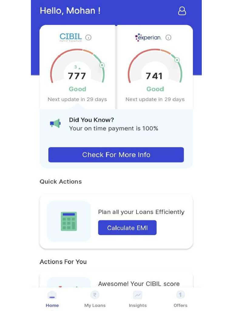 Mohan Dambir - Cibil Report | PDF
