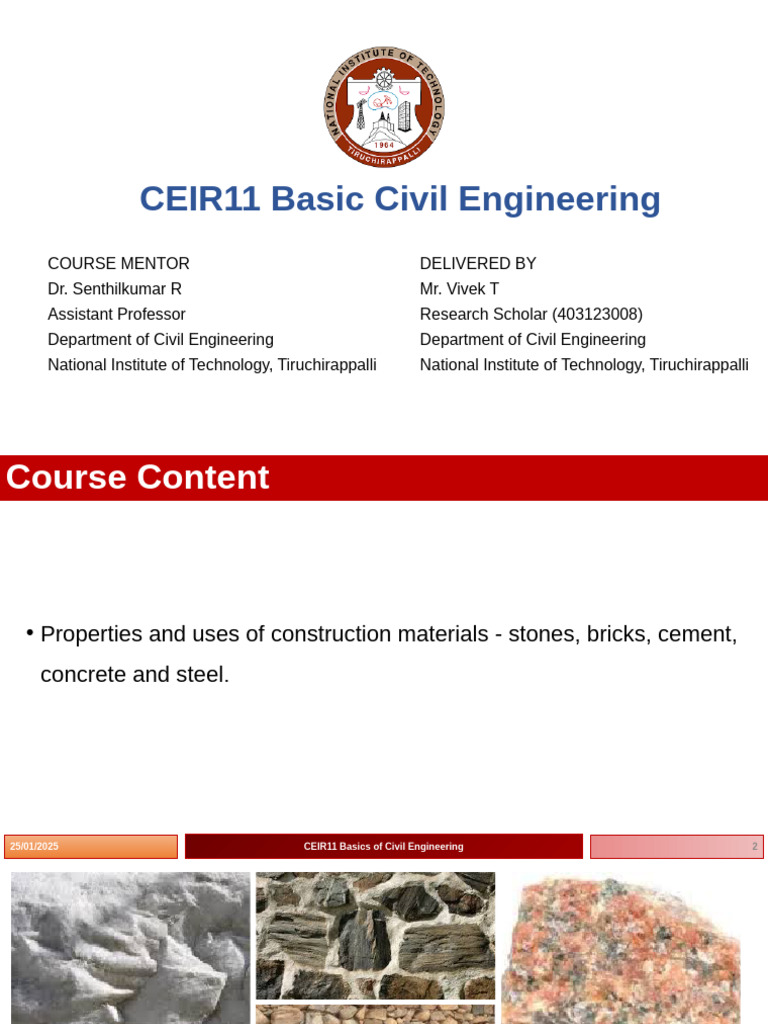 CEIR11 Basic Civil Engineering | PDF | Rock (Geology) | Igneous Rock