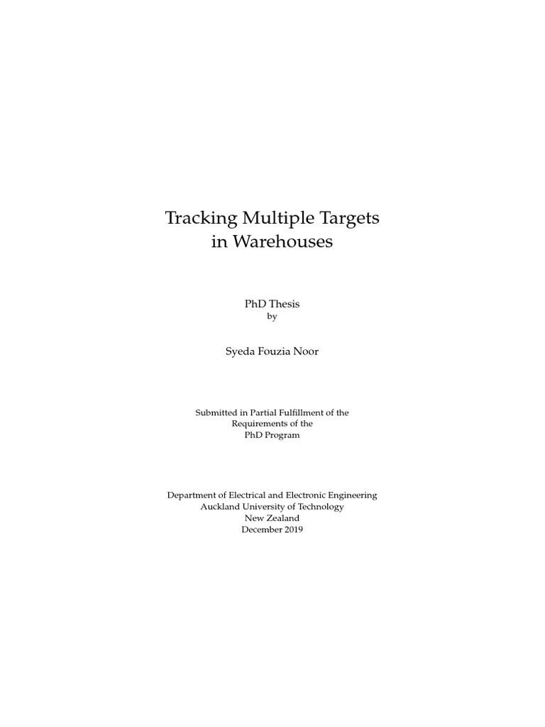 6 - Tracking Multiple Targets in Warehouse | PDF | Computer Vision | Warehouse