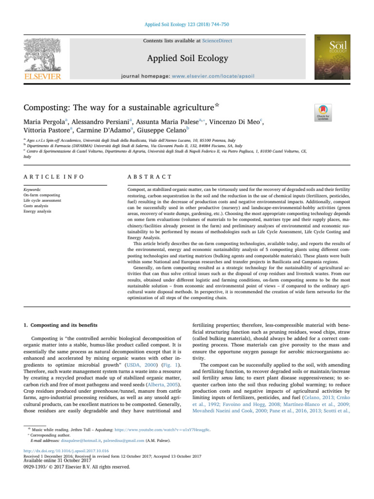On-Farm Composting for Sustainable Agriculture | PDF | Compost | Life ...