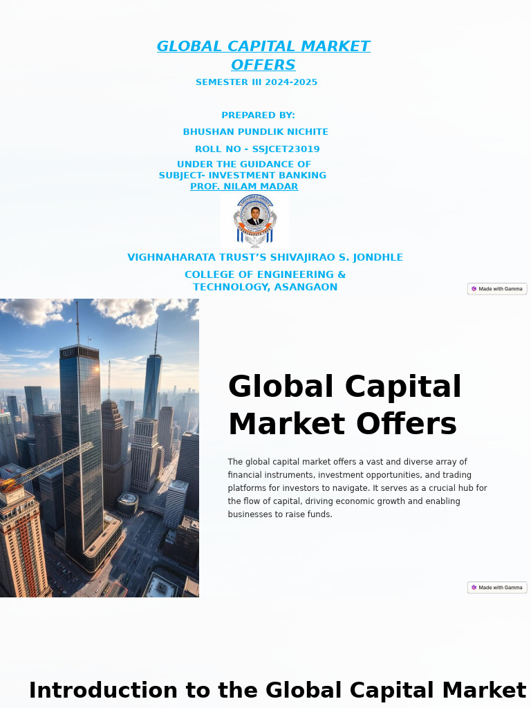 Global Capital Market Overview 2024 | PDF | Investing | Financial Risk