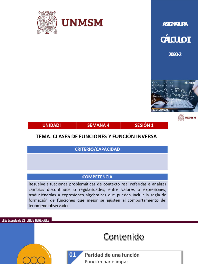 Clase Semana 4 (Funciones Iii) | PDF | Función (Matemáticas) | Función monotónica