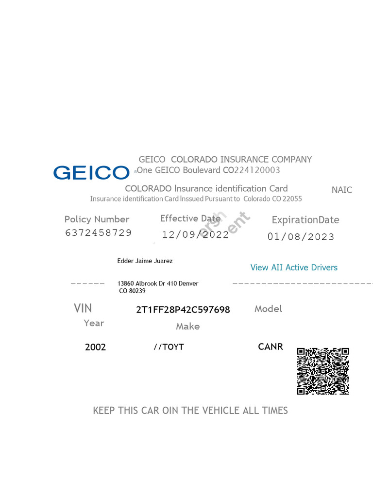 Geico - Co - 2002 | PDF