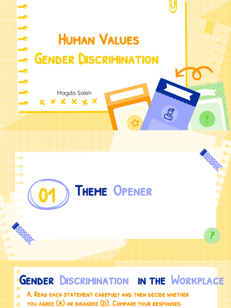 Theme - Human Value - Gender Discrimination | PDF | Discrimination | Sexism