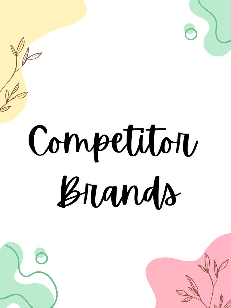 5 Competitor Brands | PDF
