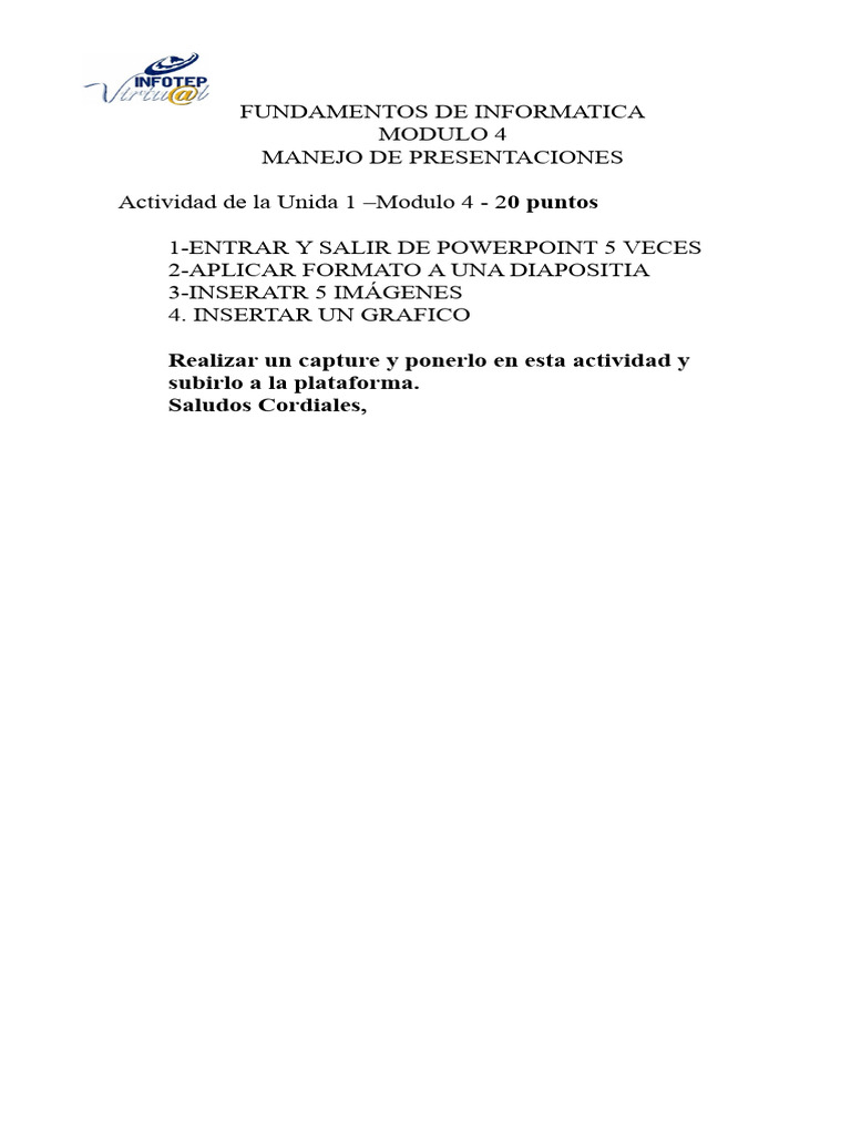 Actividad 1 Modulo 4 | PDF