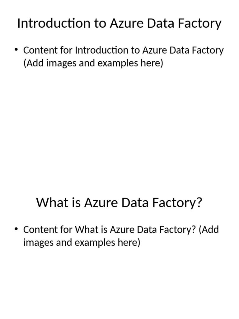 Azure Data Factory Beginner's Guide | PDF | Data | Computer Programming