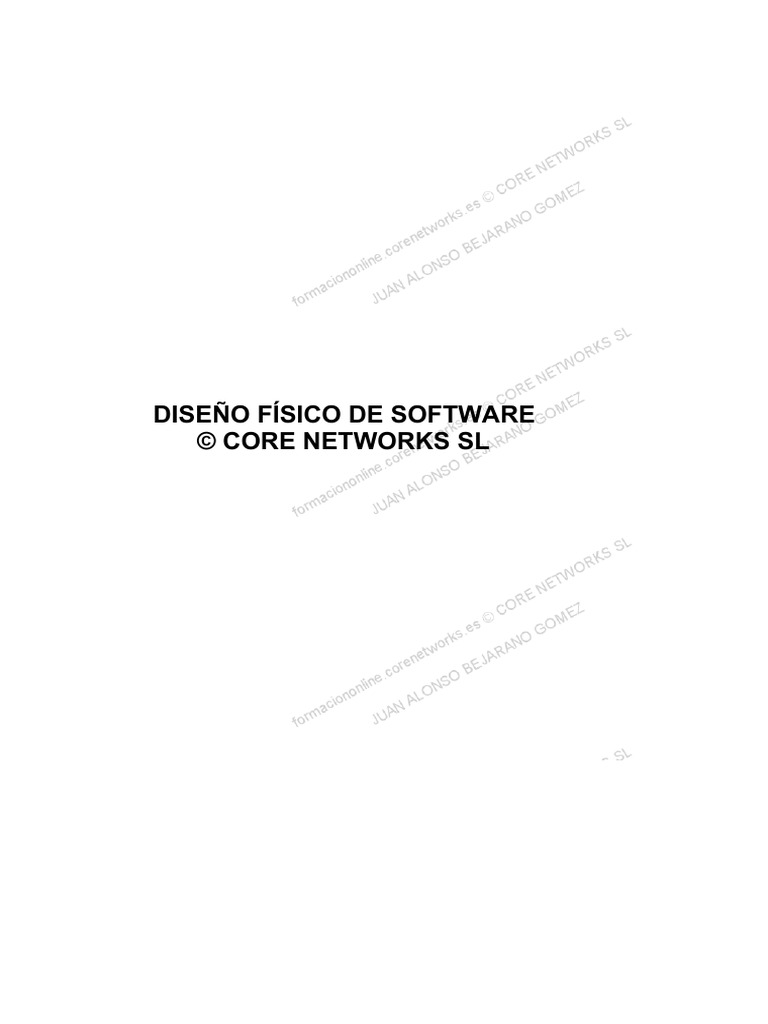 10 Diseño Fisico de Software | PDF | Software | Ingeniería de software
