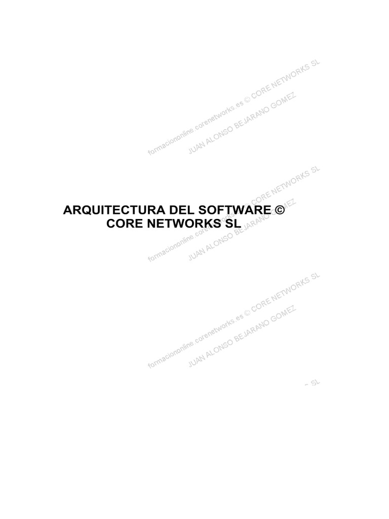 Guía Completa de Arquitectura Software | PDF | Jabón | Software