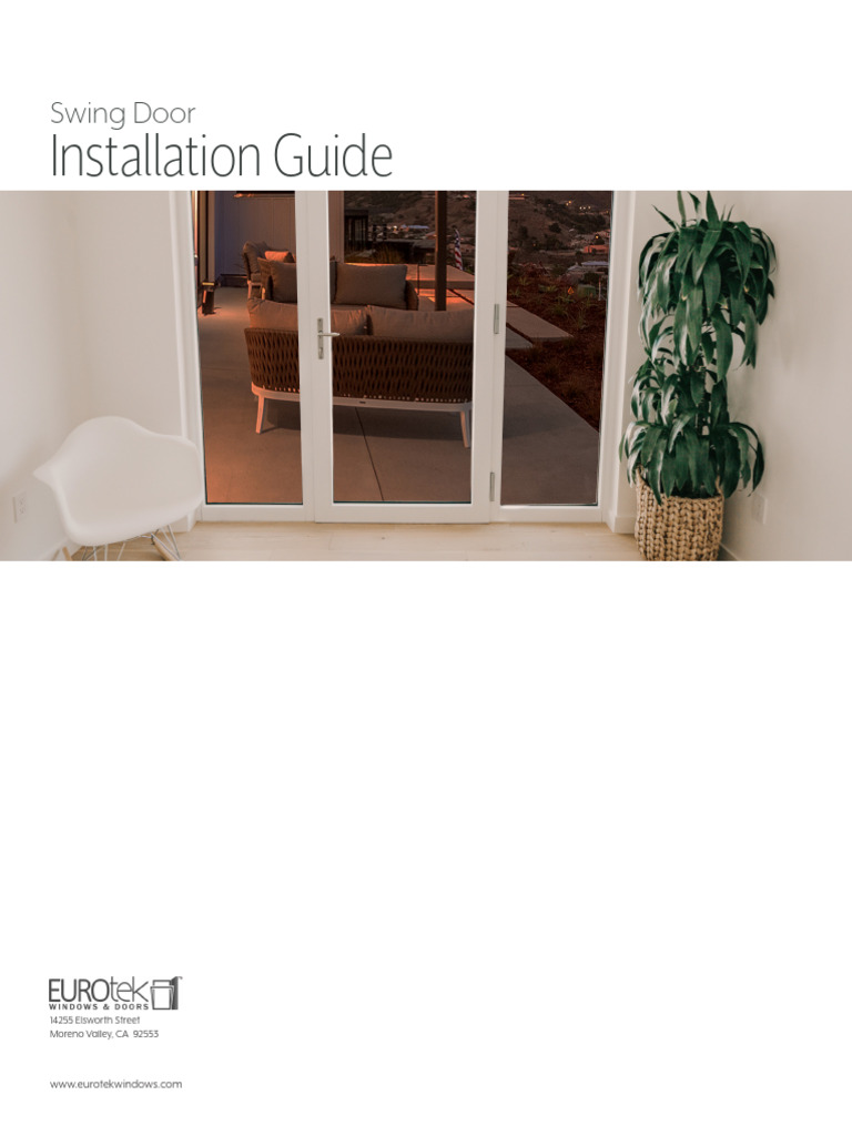 Eurotek Swing Door Installation Manual Revision 1.1 1-23-21 | PDF ...