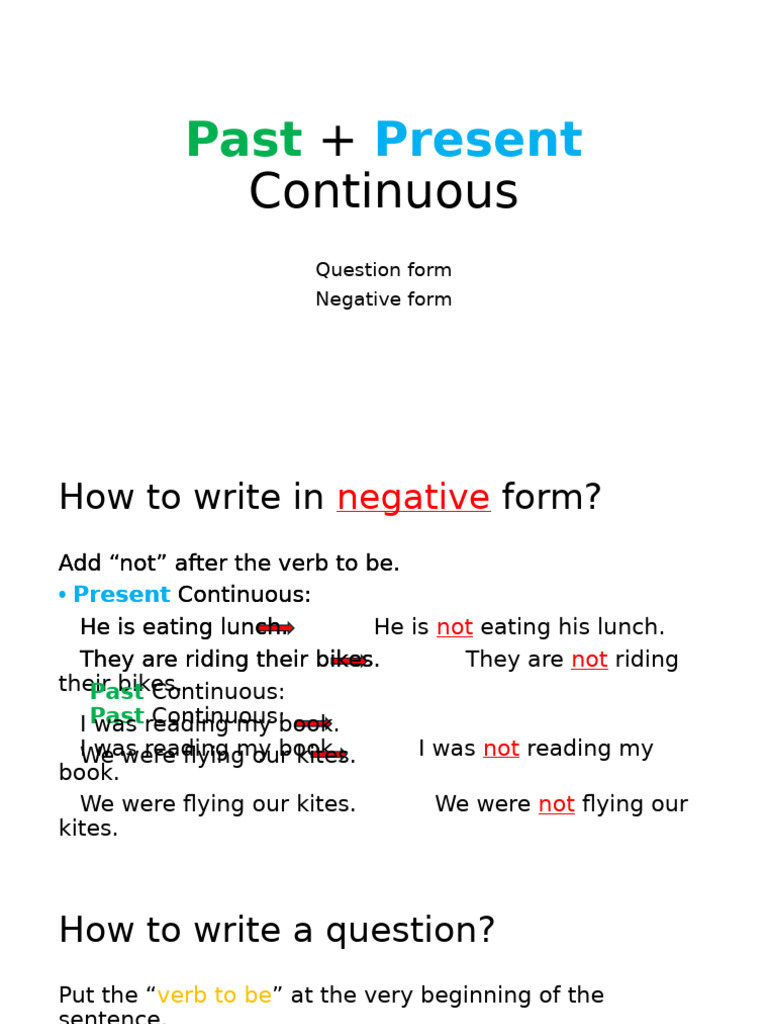Past+Present (Neg.+Question) | PDF