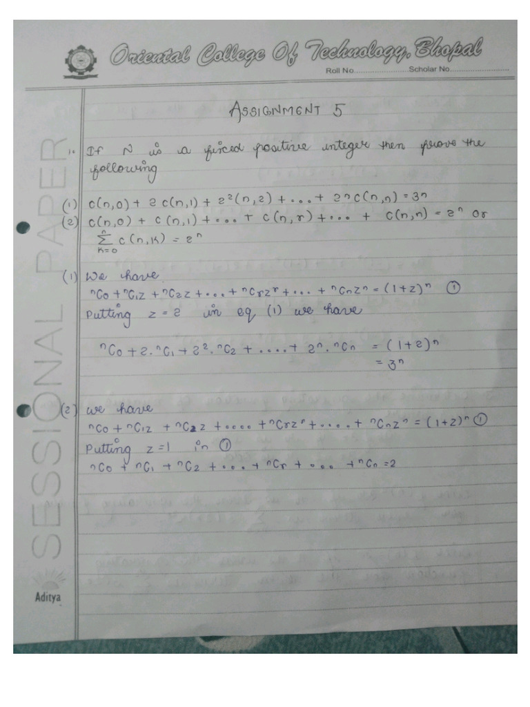 Discrete Assignment 5 | PDF