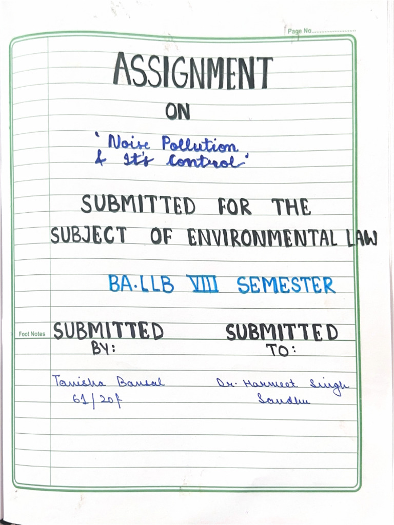 Env Assignment- Tanisha 61 | PDF Env Assignment- Tanisha 61 | PDF