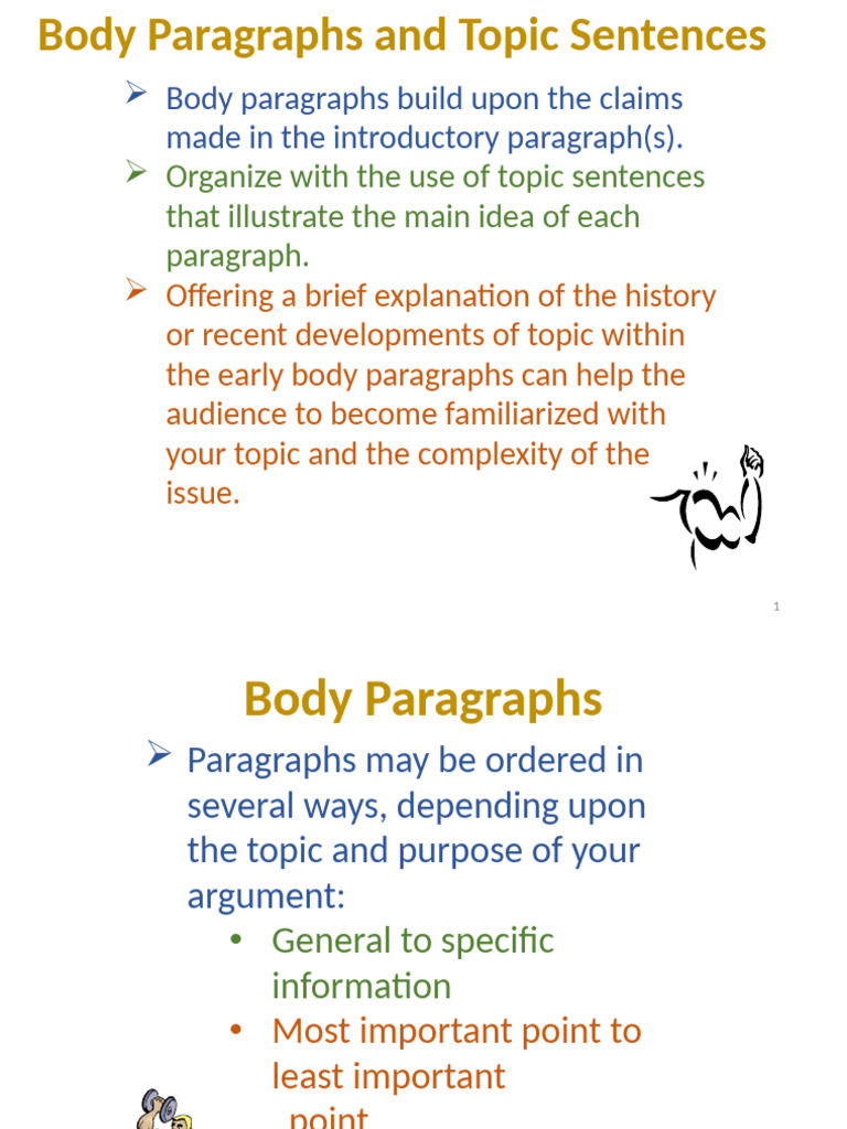 Structuring Body Paragraphs and Conclusions | PDF | Argument | Essays