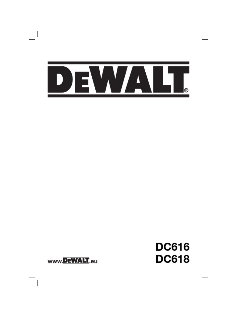 Dewalt DC618 | PDF