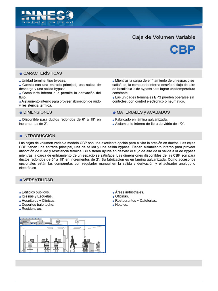 Cajas de Volumen Variable CBP | PDF