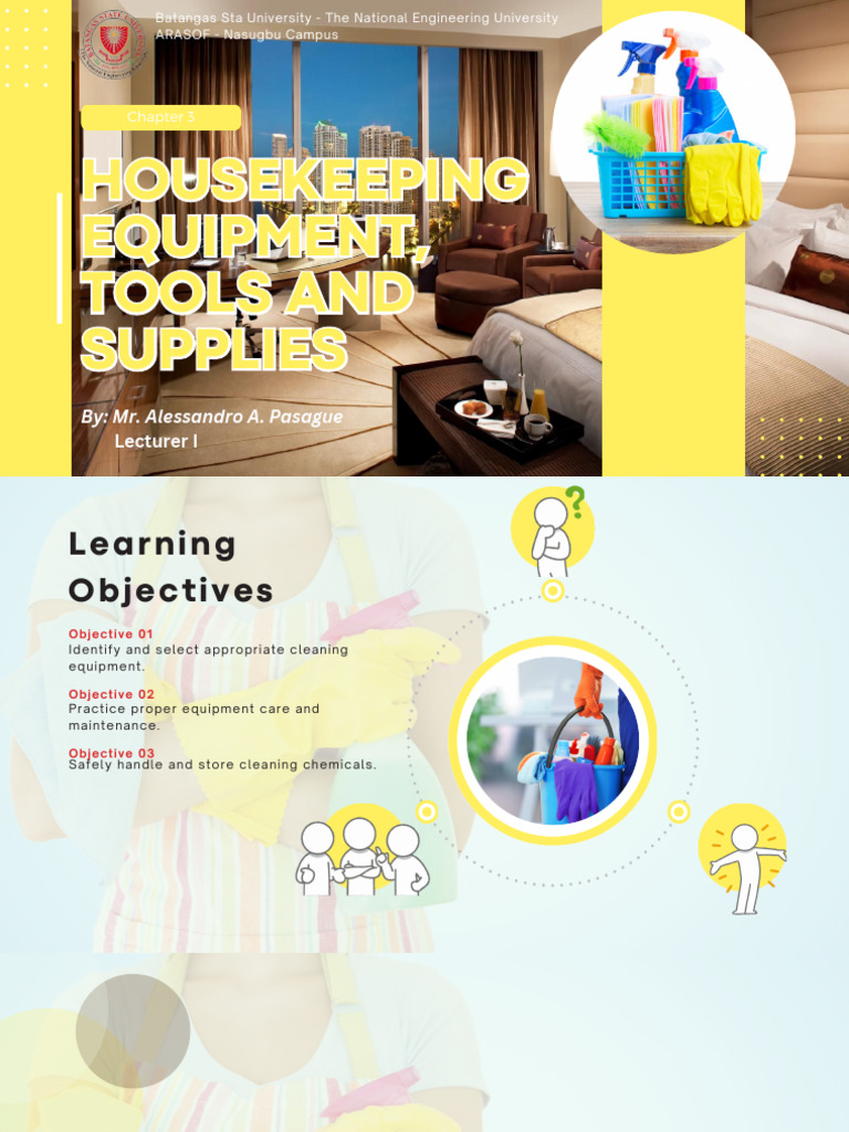 Housekeeping Operations - Chapter 3 Housekeeping Equipment, Tools and ...