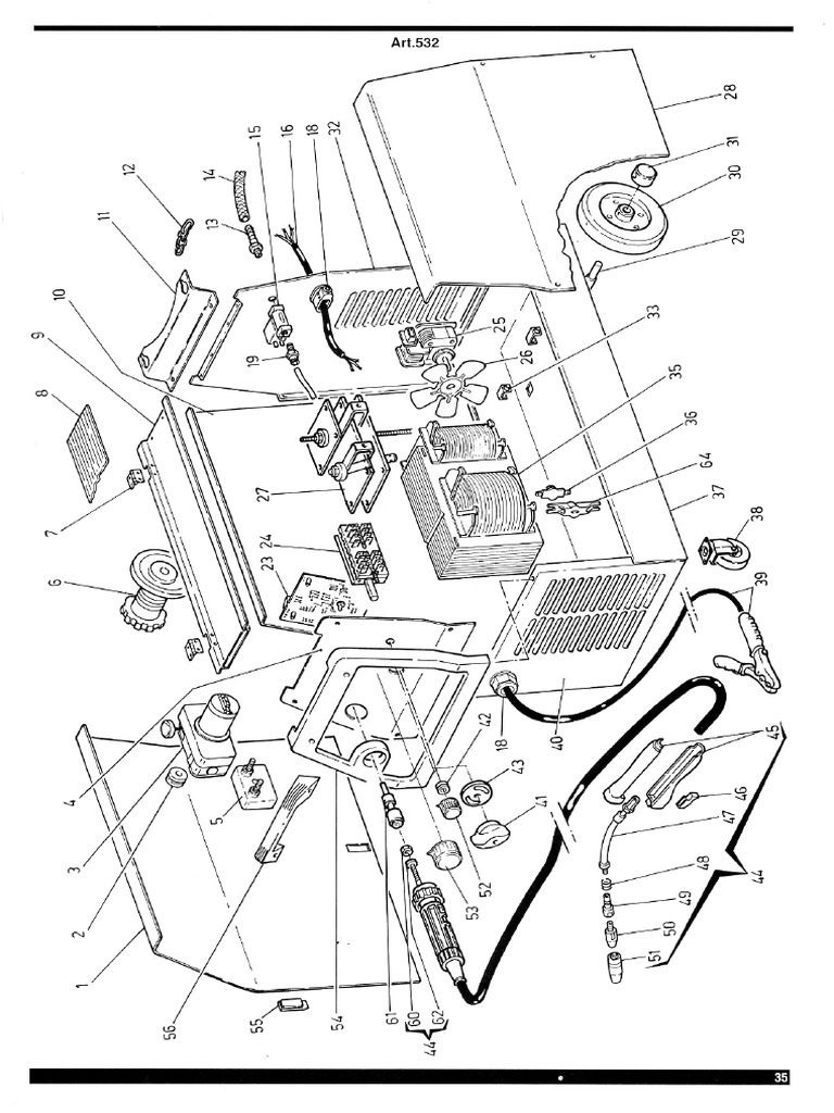 Exploded View Cebora Bravo 165 Combi | PDF
