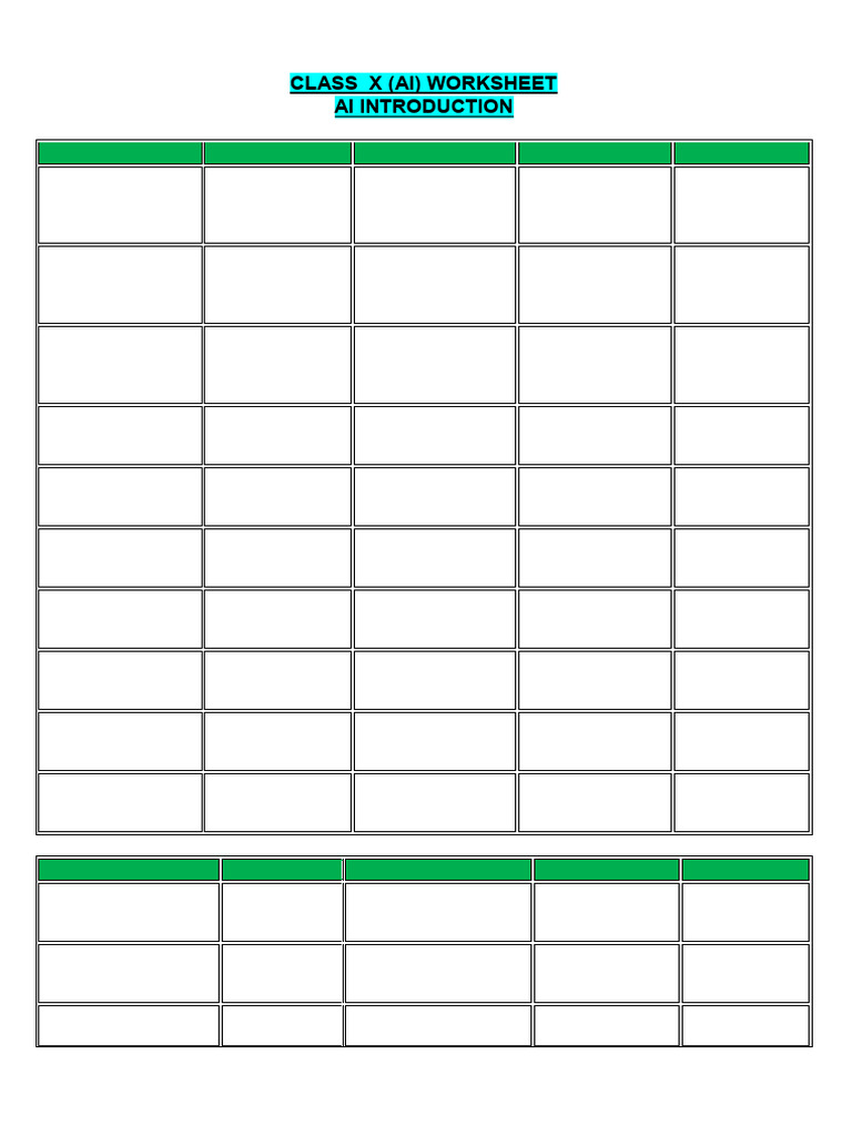 Ai Introduction Worksheet | PDF | Artificial Intelligence ...