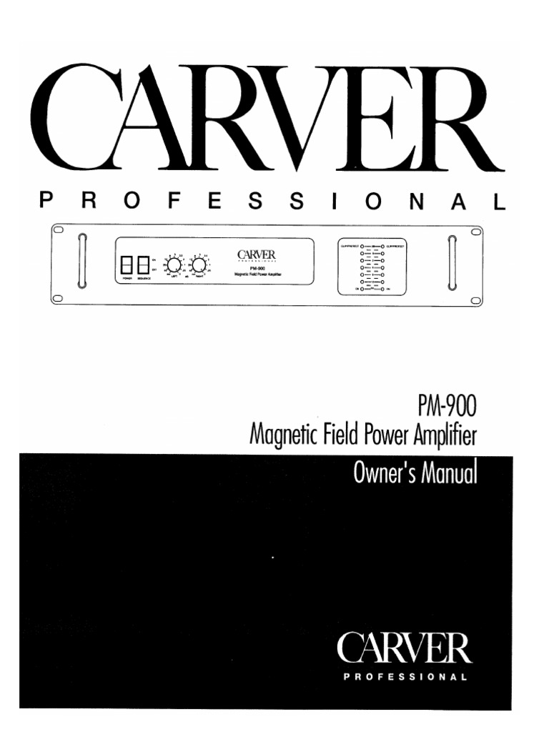 PM900 Pwr AmpOwners | PDF