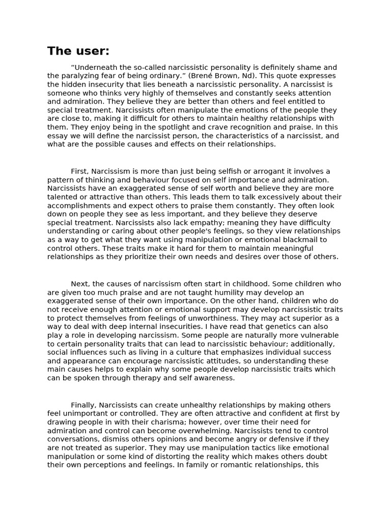 Chatgpt Conversation Transcript | PDF | Narcissism | Self Esteem