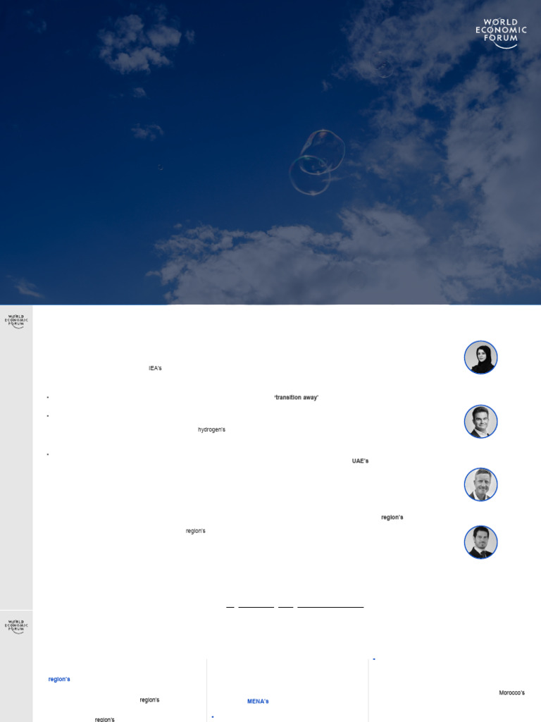 MENA Low-Carbon Hydrogen Roadmap | PDF | Low Carbon Economy | Climate ...