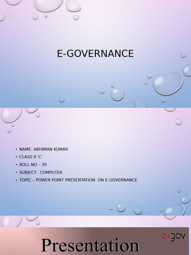 E Governance | PDF