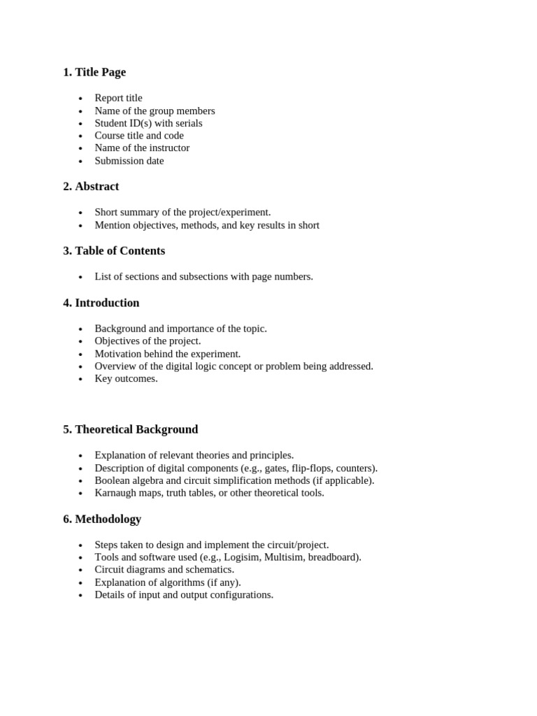 Report Sections and Subsections | PDF