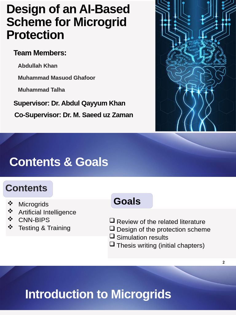7th Design of An AI Based Scheme For Microgrid Protection FYP | PDF | Distributed Generation ...