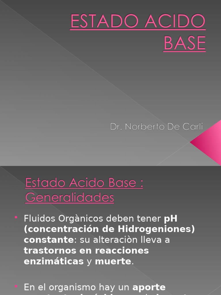 Regulación del pH y Trastornos Ácido-Base | PDF | Solución tampón | Ácido